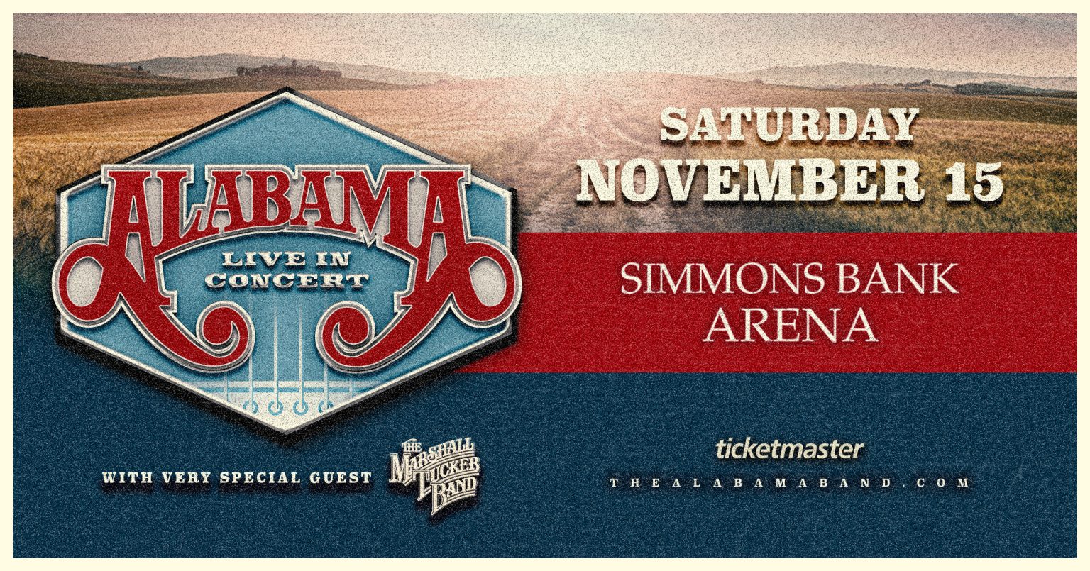 Alabama 50th Anniversary Tour Heads to Simmons Bank Arena | Batesville ...